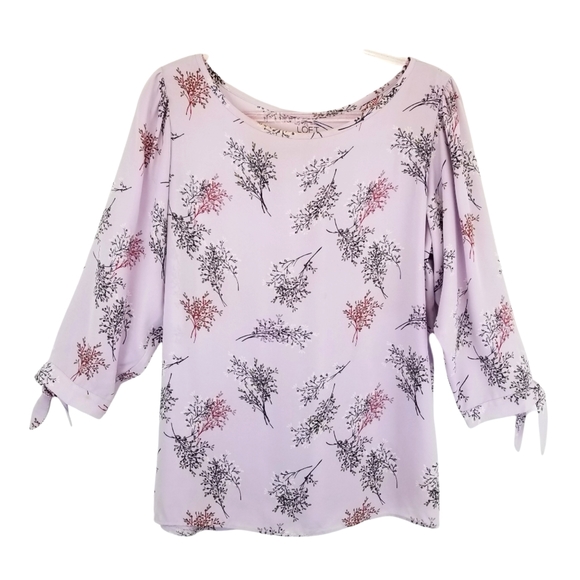 LOFT | Tops | Loft Floral Chiffon Blouse | Poshmark